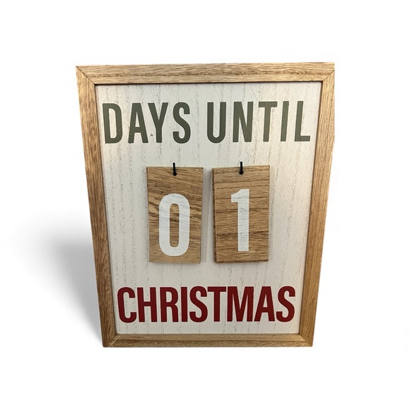 Target | Holiday | Target Bullseye Wooden Christmas Countdown Sign ...